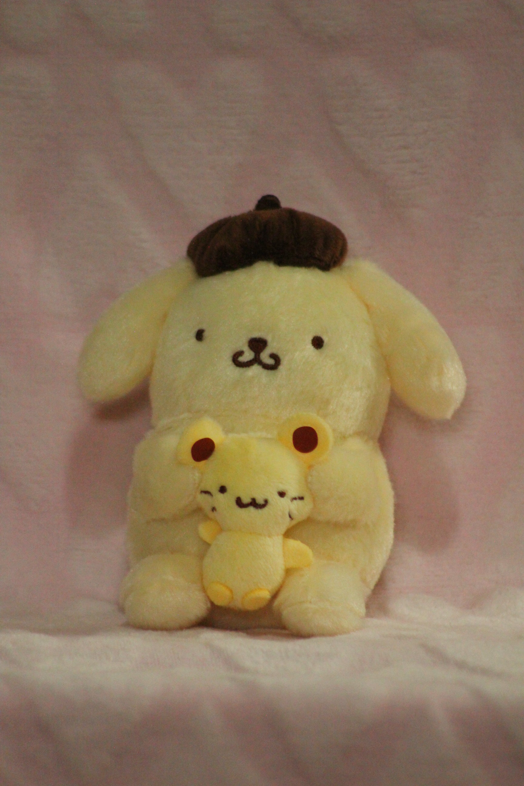 Small pompompurin and friend clip on custom – Crazy Plushies